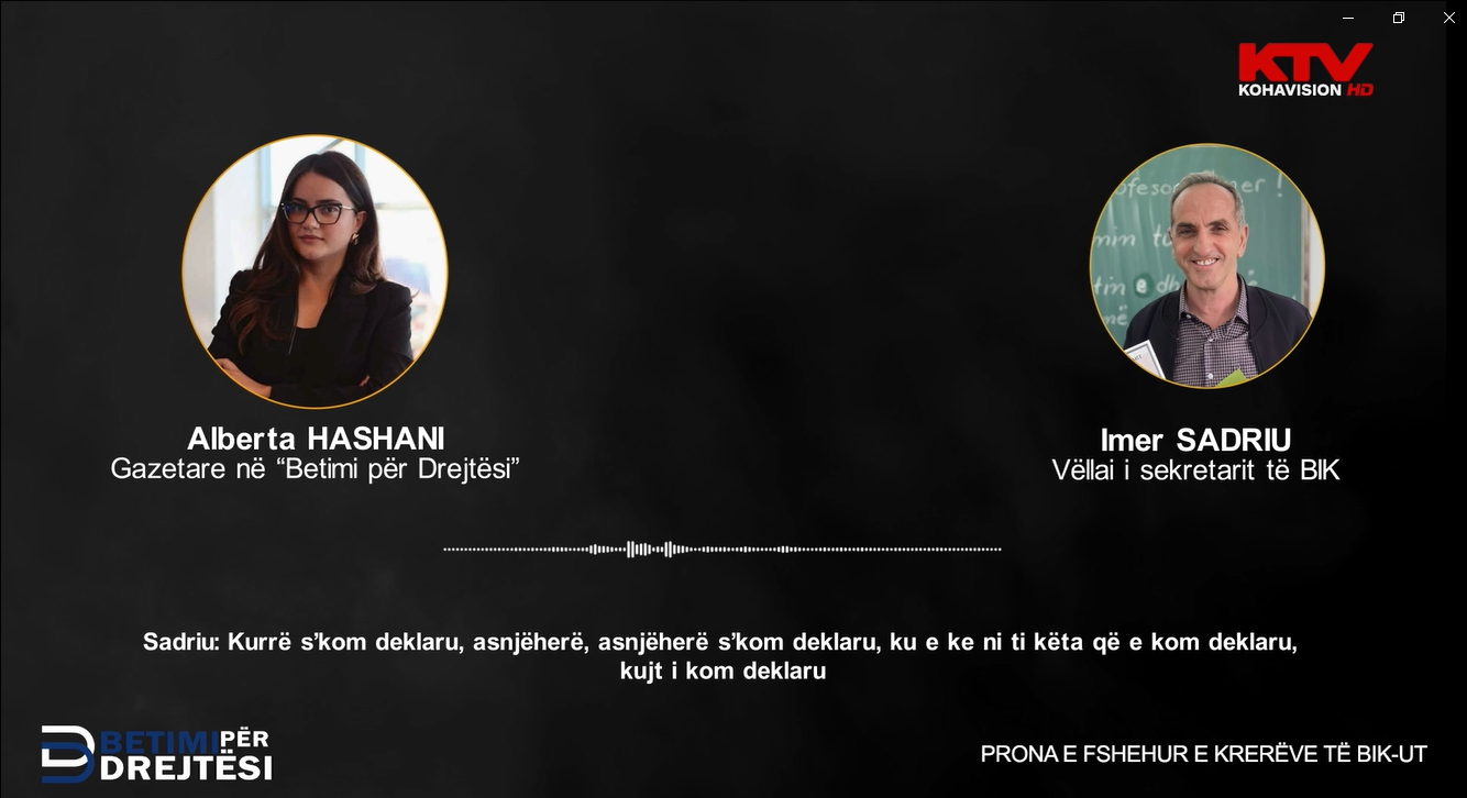 Imer Sadriu mohon se ka deklaruar se toka ishte edhe e myftiut dhe ...