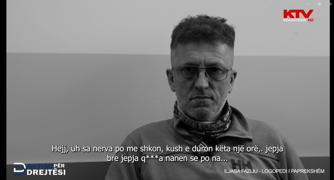 “Këqyre shrafcigerin t‘mbys”, si sillet logopedi Iljasa Fazliu me ...